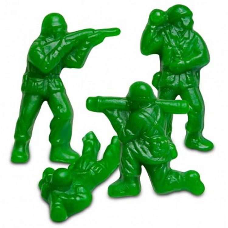 Albanese Gummi Green Army Guys 5 lb Bag | Green Candy | SweetServices.com