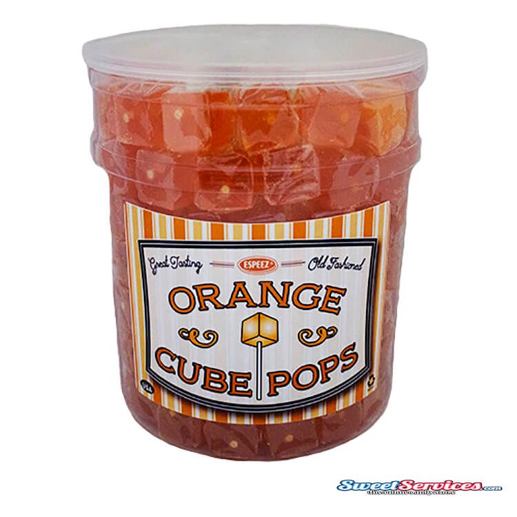 Espeez Orange Cube Pop | Sweetservices.com Online Bulk Candy Store