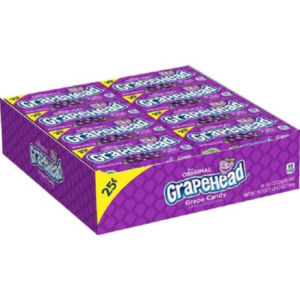 GrapeHead .9 oz Box | Nostalgic Candy | Sweetservices.com