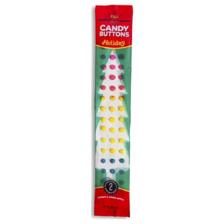 Holiday Candy Buttons 24 Strips | Nostalgic Candy | SweetServices.com
