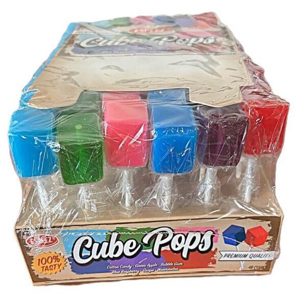 Assorted Cube Pop 48 Count Box | Sweetservices.com Online Bulk Candy Store