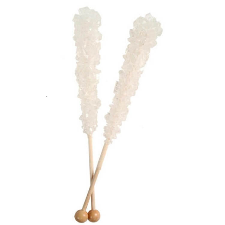 White Rock Candy Sticks | White Candy |SweetServices.com