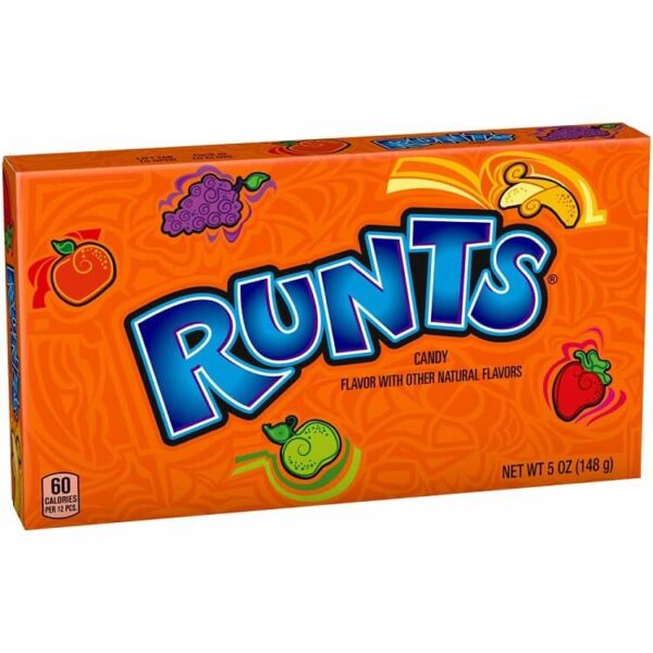 Buy Runts Theater Box Candy – 5 oz | Classic Fruity Candy Treat ...