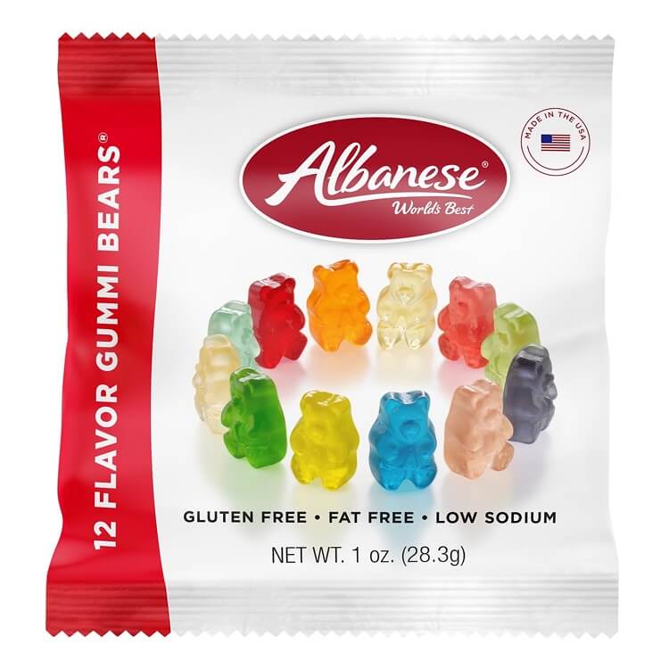 Albanese 12 Flavor Gummi Bear Treat Packs | Gummy Candy | SweetServices.com