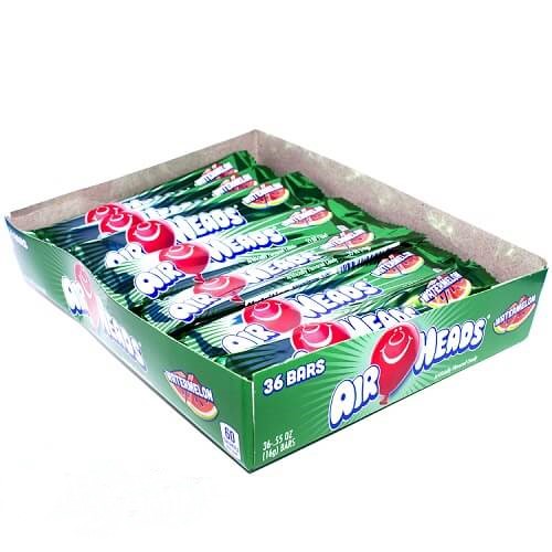 Air Heads Watermelon Taffy Bars 36 Count Box | Taffy Candy ...