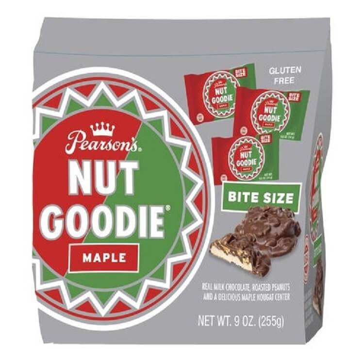 Pearson’s Nut Goodie Bite Size Maple Bars | Classic Chocolate & Peanut ...