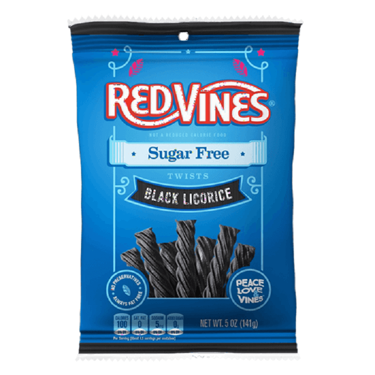 Red Vines Sugar Free Black Licorice Twists | Sugar-Free Candy ...