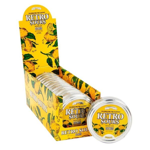 Iconic Candy Retro Sours Citrus Candy Tins | Sour Candy | Sweetservices.com