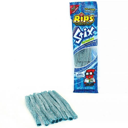 Blue Raspberry Rip Stix 24 Count - Sweetservices.com Online Bulk Candy ...