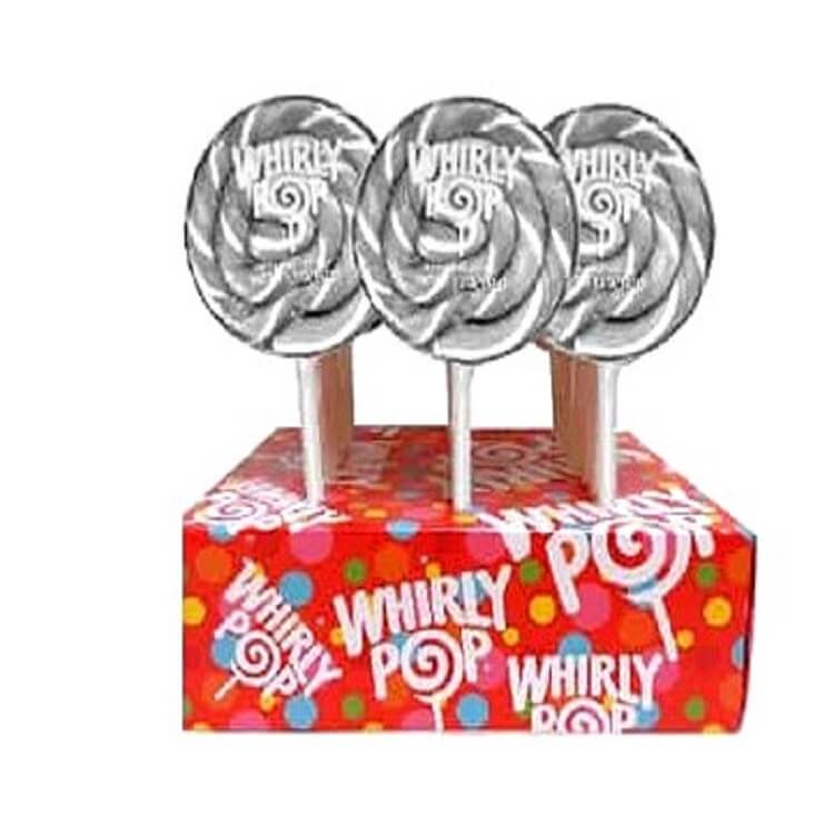 Silver and White Whirly Pop ~ 24 count - Sweetservices.com Online Bulk ...