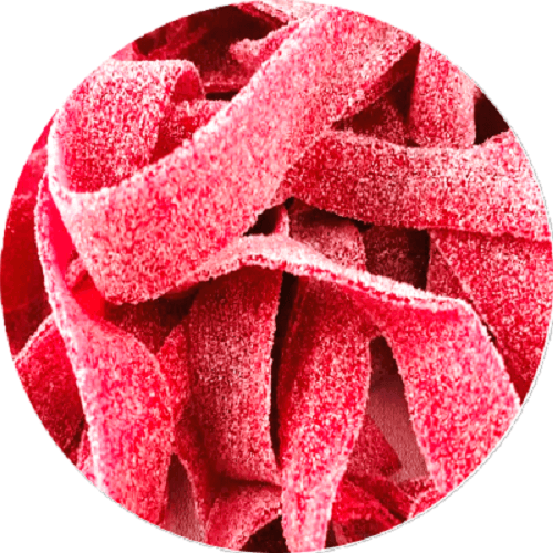 Dorval Wild Cherry Sour Power Belts | Chewy Sour Candy | SweetServices.com